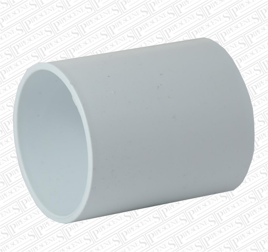 50mm Glued ( 55mm ) Waste Pipe Coupler - Joiner White Solvent Weld ...