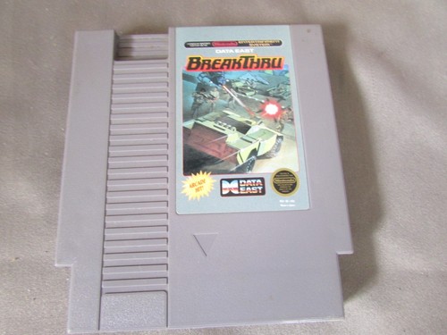 BreakThru (Nintendo NES, 1987) Cartridge And Sleeve Authentic Cleaned ...