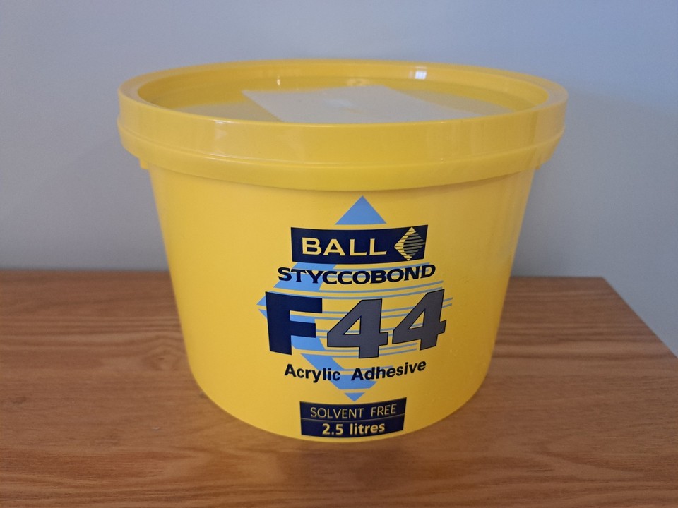 F Ball Styccobond F44 Acrylic Adhesive 2.5 L | Solvent Free | Vinyl ...