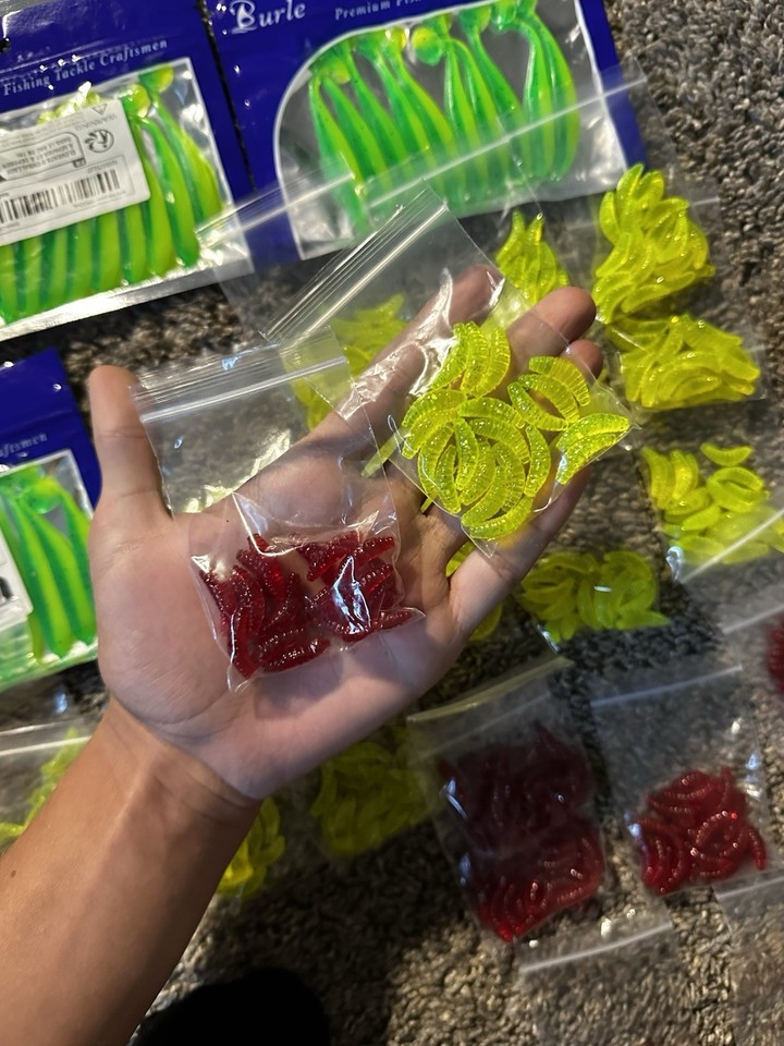 Fishing Tackle Lot, Shad Bait Rubber, Grubs Rubber, Minnows Lure, 26lb ...