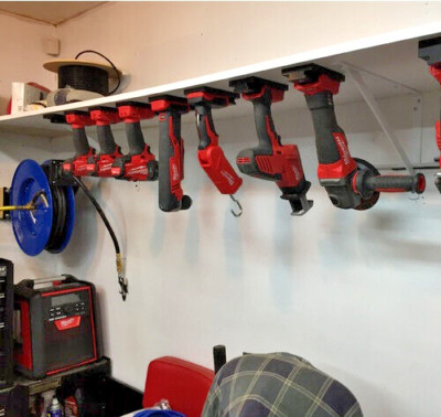 Milwaukee M18 Battery Slot Tool Holder Mount | eBay