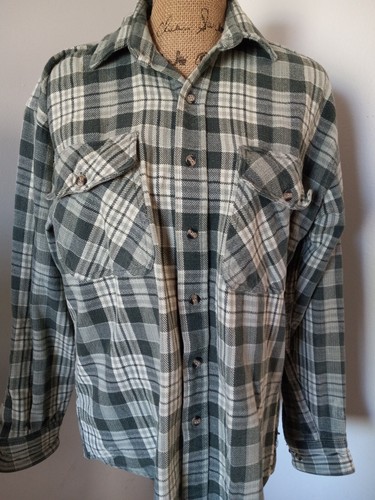 ORIGINAL COLD STORAGE FOUL WEATHER GEAR HEAVY BUTTON OUTDOOR FLANNEL ...