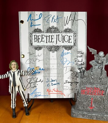 Beetlejuice Script Signed - Autograph Reprints - 134 Pages - Michael ...