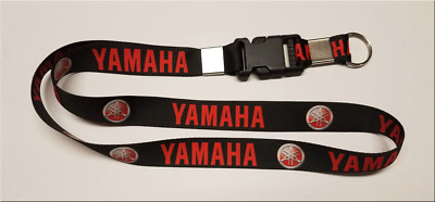KEY CHAIN RED & BLACK YAMAHA 14" KEY LANYARD KEY HOLDER MOTORCYCLE JET ...