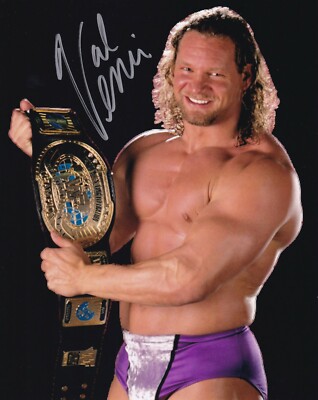 Val Venis Signed WWE 8x10 Photo WWF Legend Pro Wrestling Belt Picture ...