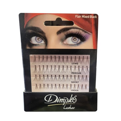 Dimples Lashes Black Flair Mixed Black Long Medium Short Under | eBay UK