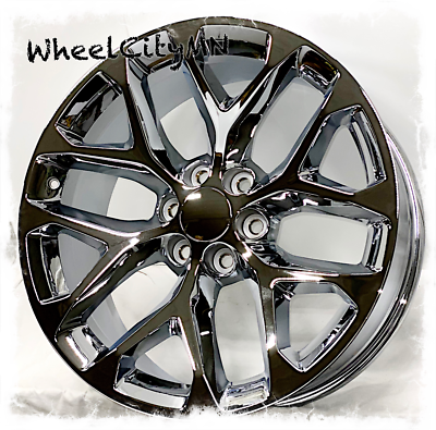 20 inch chrome Chevy GMC Denali Cadillac Snowflake OE replica wheels ...