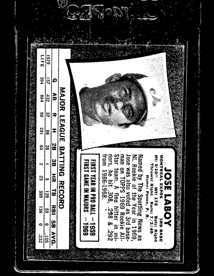 1971 Topps #132 Jose Laboy | eBay