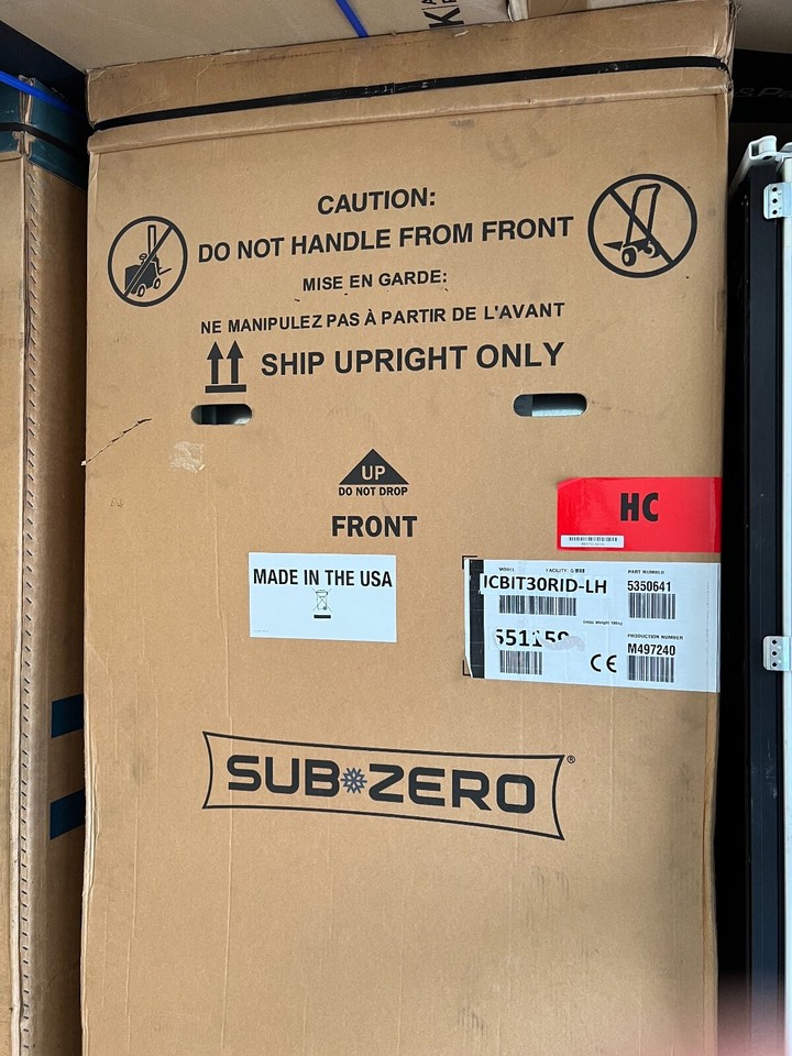 EX Display Sub-Zero ICBIT30RID refrigerator Fridge appliance subzero ...