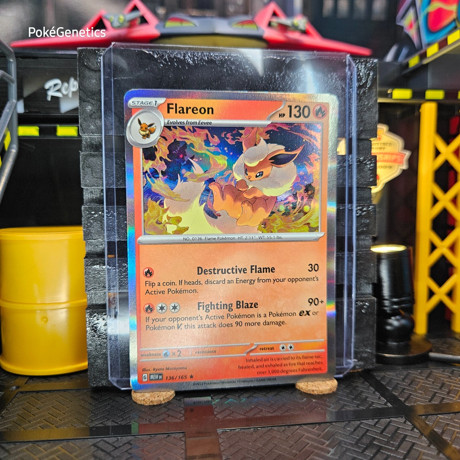 Flareon 151 Holo 136/165 Scarlet & Violet Pokémon TCG Rare | eBay