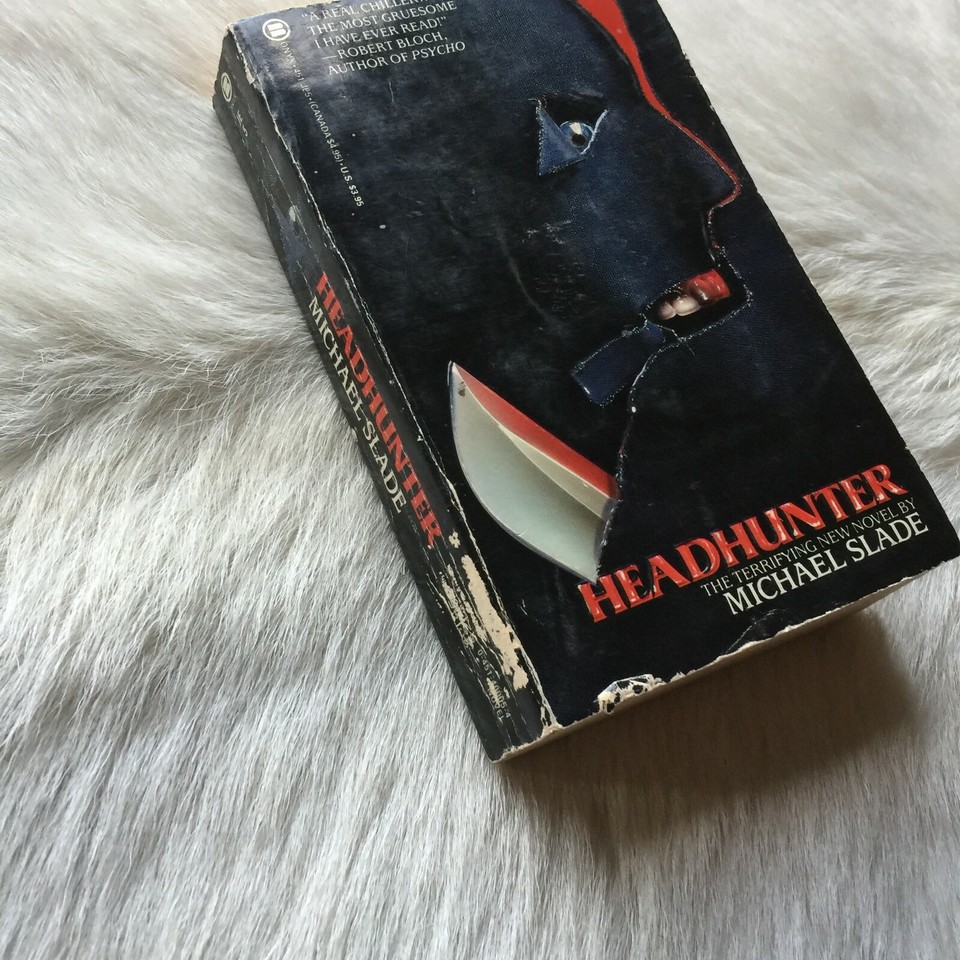 MICHAEL SLADE Headhunter Book Recommended Robert Bloch Vtg Horror Book ...