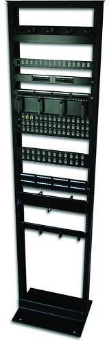 7ft Open Frame 19" 45U 2-Post Black IT Network Server Relay Rack 900lbs ...