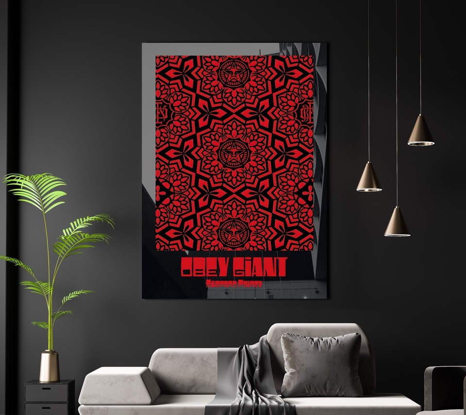 OBEY FRAMED A3 Fine Art Print. Classic Shepard Fairey Design. Obey ...