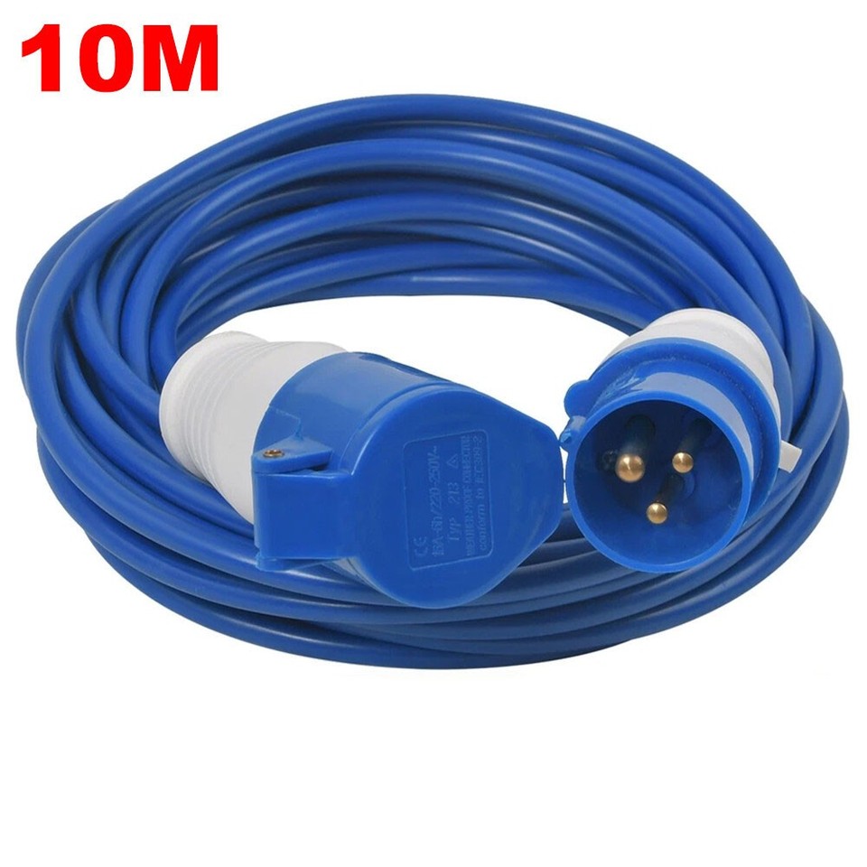 Genuine 10M Waterproof Camping Caravan Motorhome Electric Mains Hook Up ...