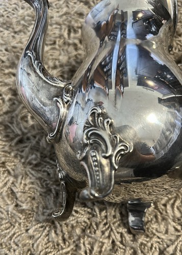 Vintage Gorham Heritage Mostly Polished Silver Coffee & Tea Pot | eBay