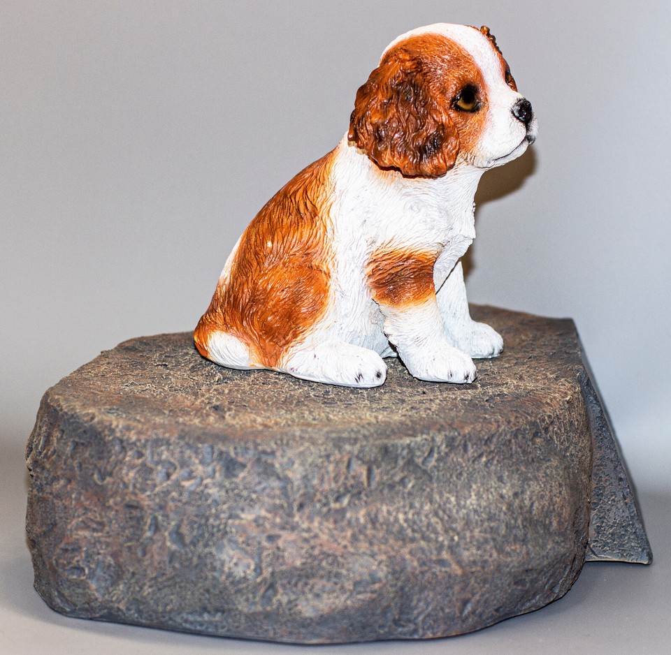 Cocker Spaniel Cremation Urn Pet Memorial Tombstone Plaque Dog Funeral ...