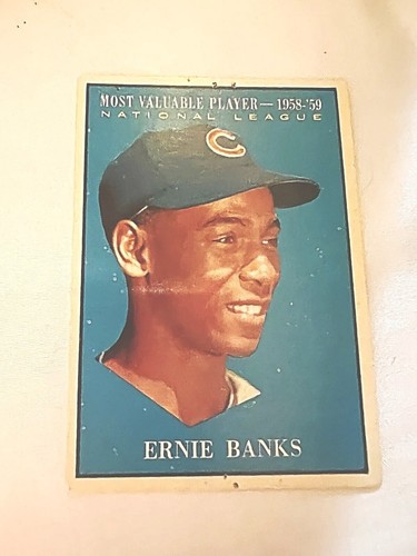 1961 Topps #485 Ernie Banks MVP HOF Cubs “Mr Cub” EX/MT | eBay