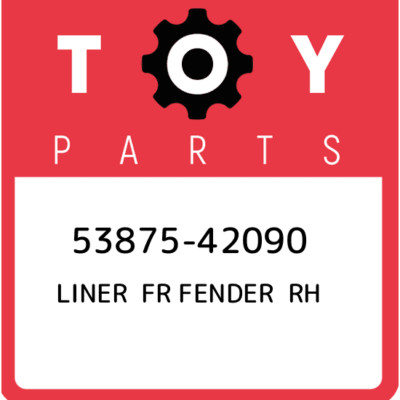 53875-42090 Toyota Liner fr fender rh 5387542090, New Genuine OEM Part ...