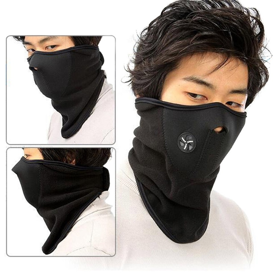 3PCS Winter Balaclava Neoprene Neck Warmer Cold Weather Motorcycle Ski ...
