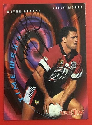 TIME WARP WAYNE PEARCE / BILLY MOORE CARD SIGNED BY WAYNE PEARCE ...