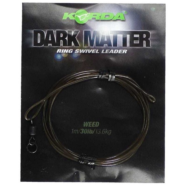 Korda Heli Safe Leader Korda Dark Matter Ring Swivel Leader - 1 Meter ...