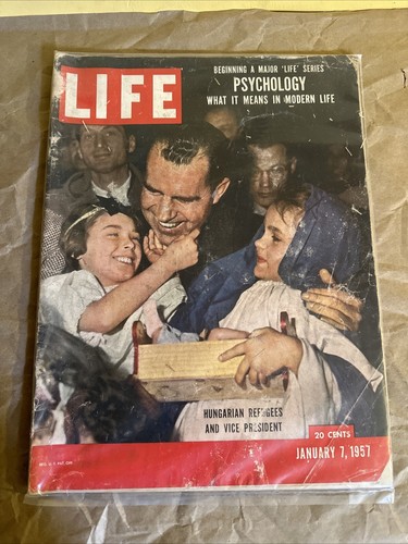LIFE Magazine January 7 1957 Hungarian Refugees And Vice President | eBay