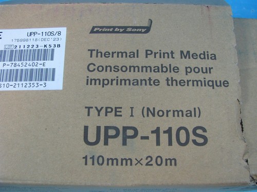 SONY UPP-110S 110mm x 20m Standard Black and White Media Paper - Box of ...