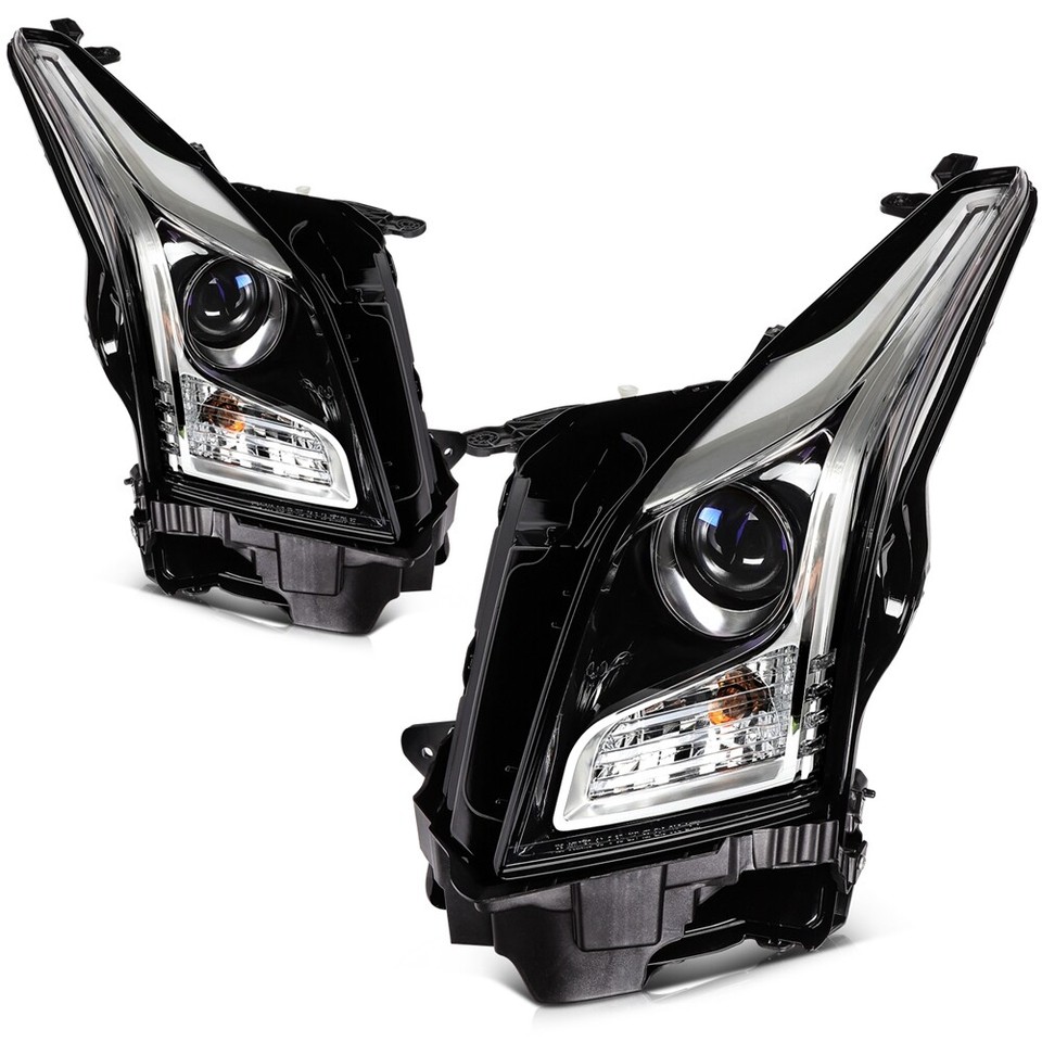 Headlights Assembly Left+Right For Cadillac ATS 2013 2014 2015 2016 ...