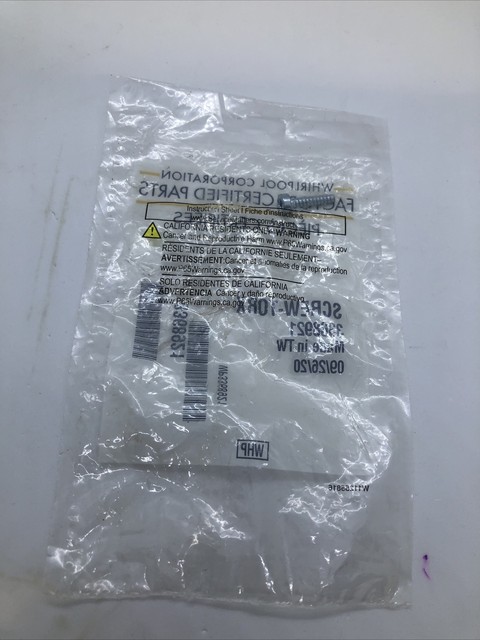 Genuine OEM Whirlpool Oven Range Screw WP3368921 for sale online | eBay