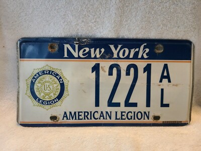 2012 New York American Legion License Plate Specialty Flat Graphic ...