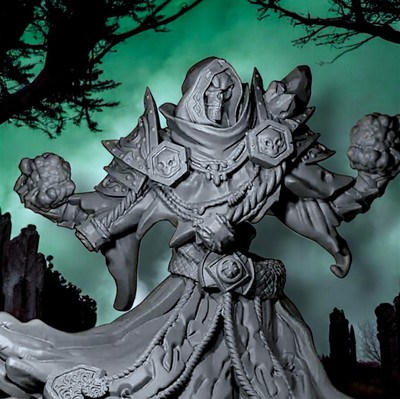 Lich Necromancer Reaper Miniature DnD Pathfinder RPG Tabletop LARGE 2 ...