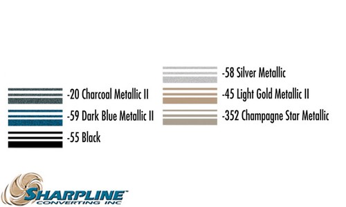 1/4" x 150' Sharpline Products Silver Met Three Line One Color Pin ...