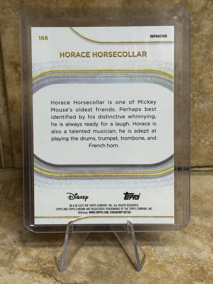 2025 Topps Chrome Disney Horace Horsecollar Refractor | eBay