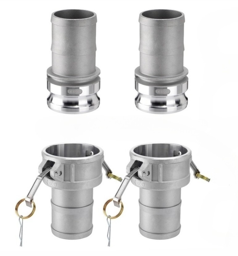 Aluminum Camlock Hose Fittings Set 2 PCS Type A and D for Secure Hose ...