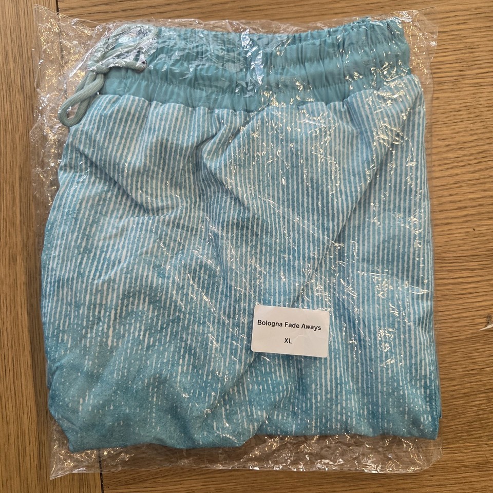 Slunks Mens Shorts - Bologna Fade Always Aqua Blue Green Size XL ...