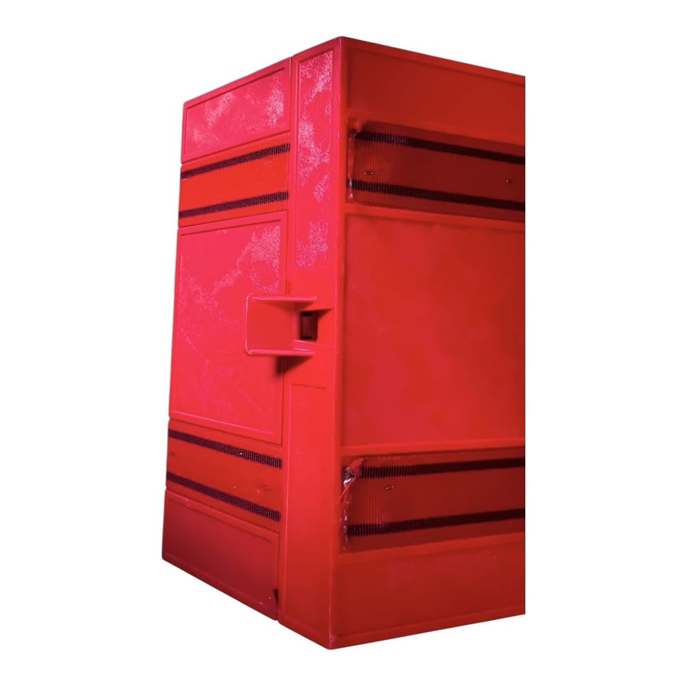 Vintage ROLYKIT Red Organizer Roll-Up Case Tackle Tool Box Craft ...