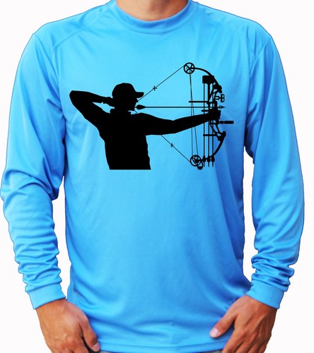 Bow Hunter Shadow Long Sleeve UPF 30 T-Shirt Fishing Boat Sport UV ...