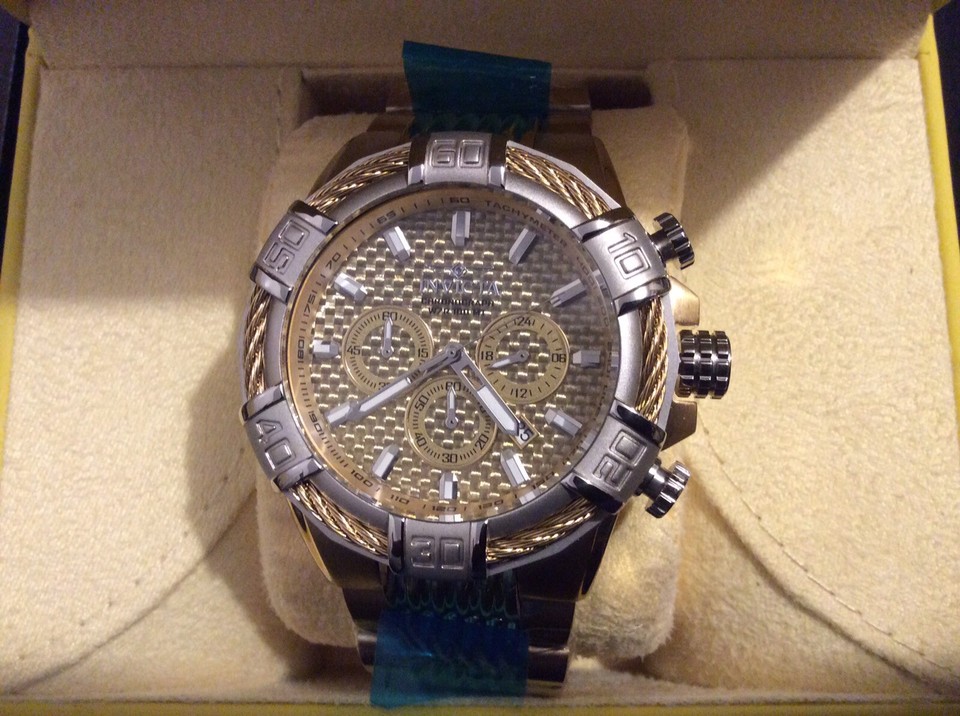 Invicta Men's 52mm Bolt Quartz Chronograph Stainless Steel Bracelet ...