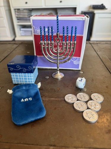 American Girl Hanukkah Set Menorah Dreidel for doll | eBay