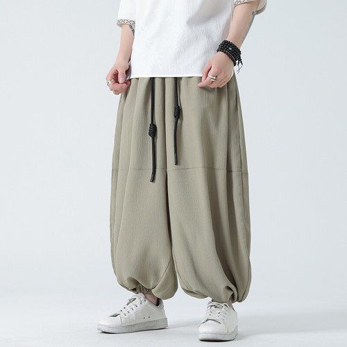Bloomers Men Loose Large Size Harem Pants Casual Pants Spring Cotton ...