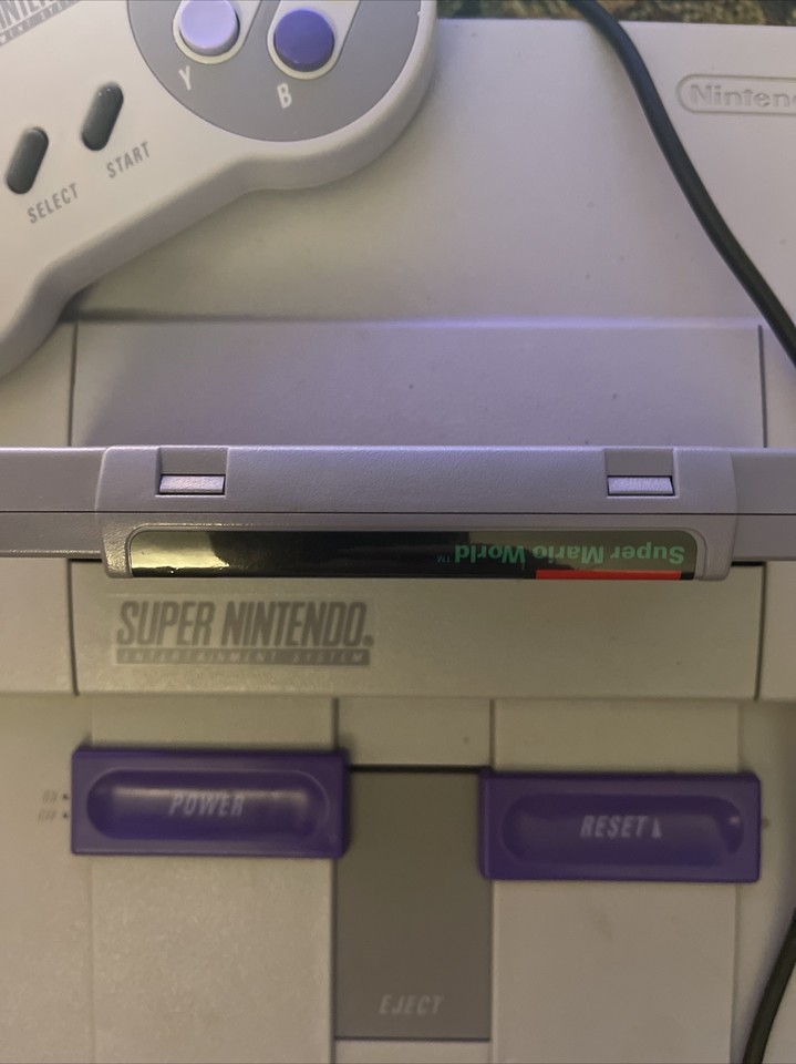 Super Nintendo Super Set Complete in Box w/ Super Mario World - SNES ...