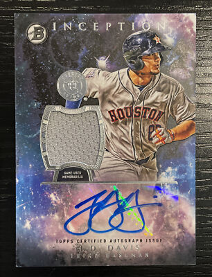 2016 JD Davis Inception Baseball RC Patch Autograph IAR-JD Oakland A’s ...