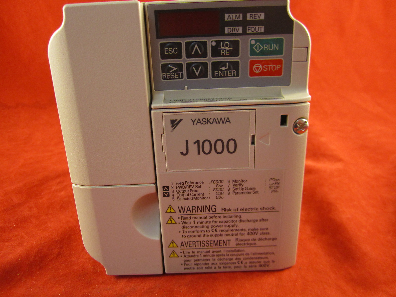 Yaskawa J1000 Drive CIMR-JT4A0004BAA Inverter VFD 3PH/440V/1HP | eBay