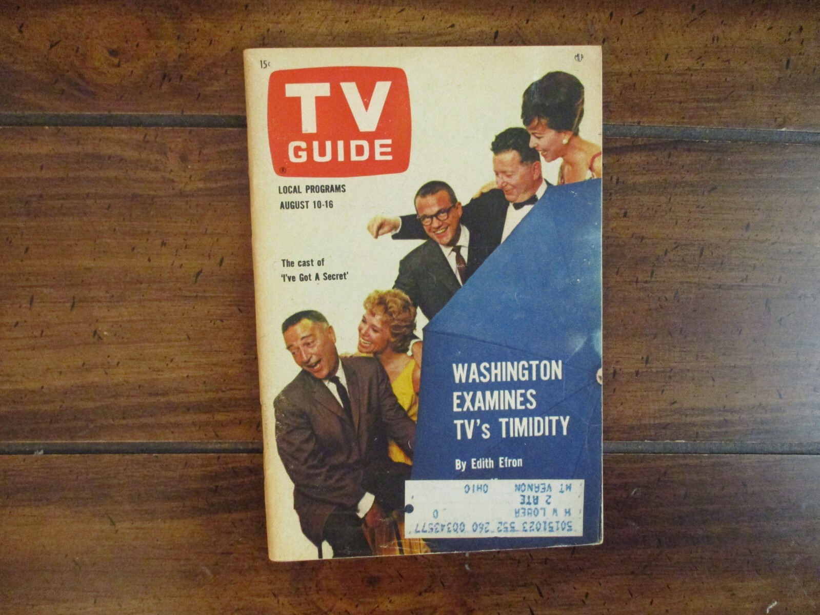 1963 TV Guide(JOHNNY CARSON/IVE GOT A SECRET/JOAN CONNORS/JOE FLYNN ...