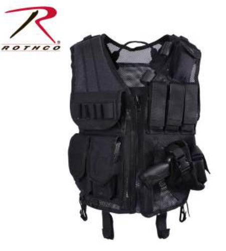 ROTHCO QUICK DRAW TACTICAL VEST FOR LAW ENFORCEMENT. BLACK. SIZE XL | eBay
