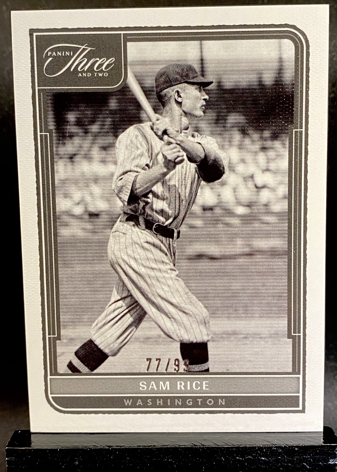 Sam Rice 2022 Panini Three and Two Baseball /99 #23 Washington Senators ...