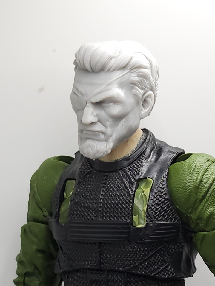 3d Print SLADE DEATHSTROKE HEAD 1:10 7" Diamond Select McFarlane DC ...