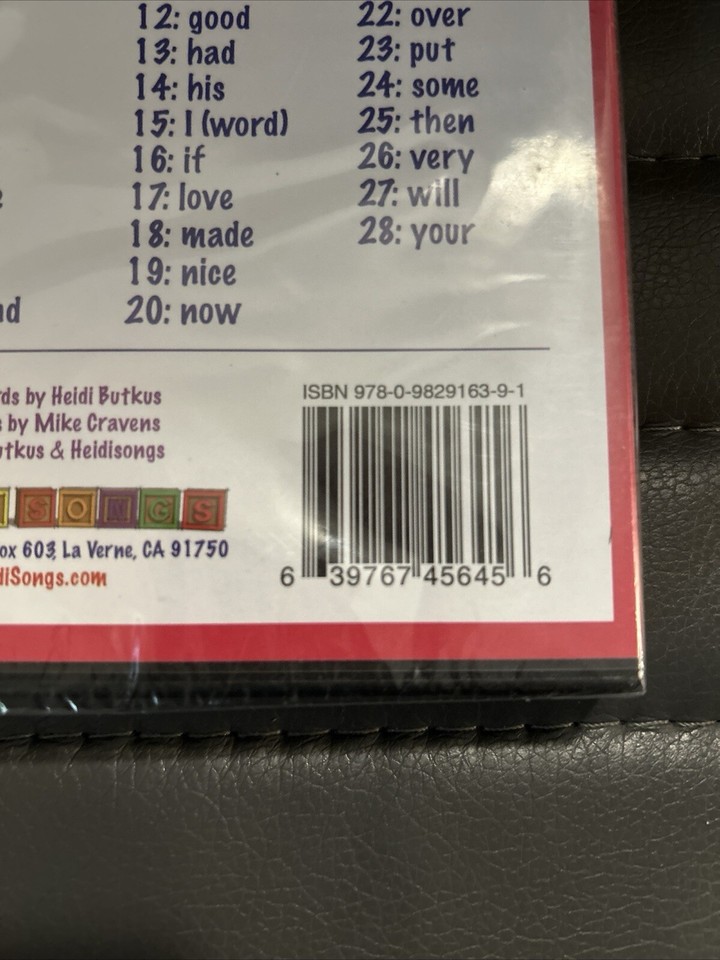 Brand New Sealed Heidi Songs Sing & Spell Fun songs For Sight Words Vol ...