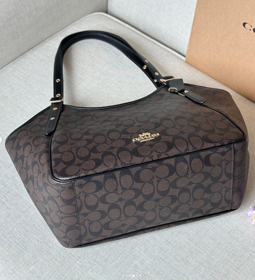 NWT Coach Meadow Shoulder Bag In Signature Canvas CM074/CM075/CM076 | eBay