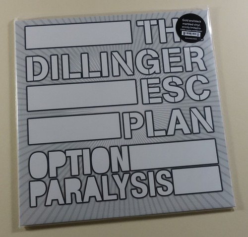 DILLINGER ESCAPE PLAN Option Paralysis GOLD & BLACK MARBLE Vinyl NEW LP ...